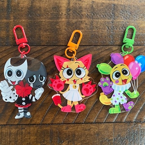 Toon Keychains | Razzle & Dazzle, Connie, Finn, Coal, Gigi, Tisha ...