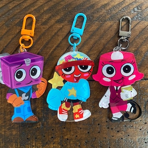 Toon Keychains | Razzle & Dazzle, Connie, Finn, Coal, Gigi, Tisha ...
