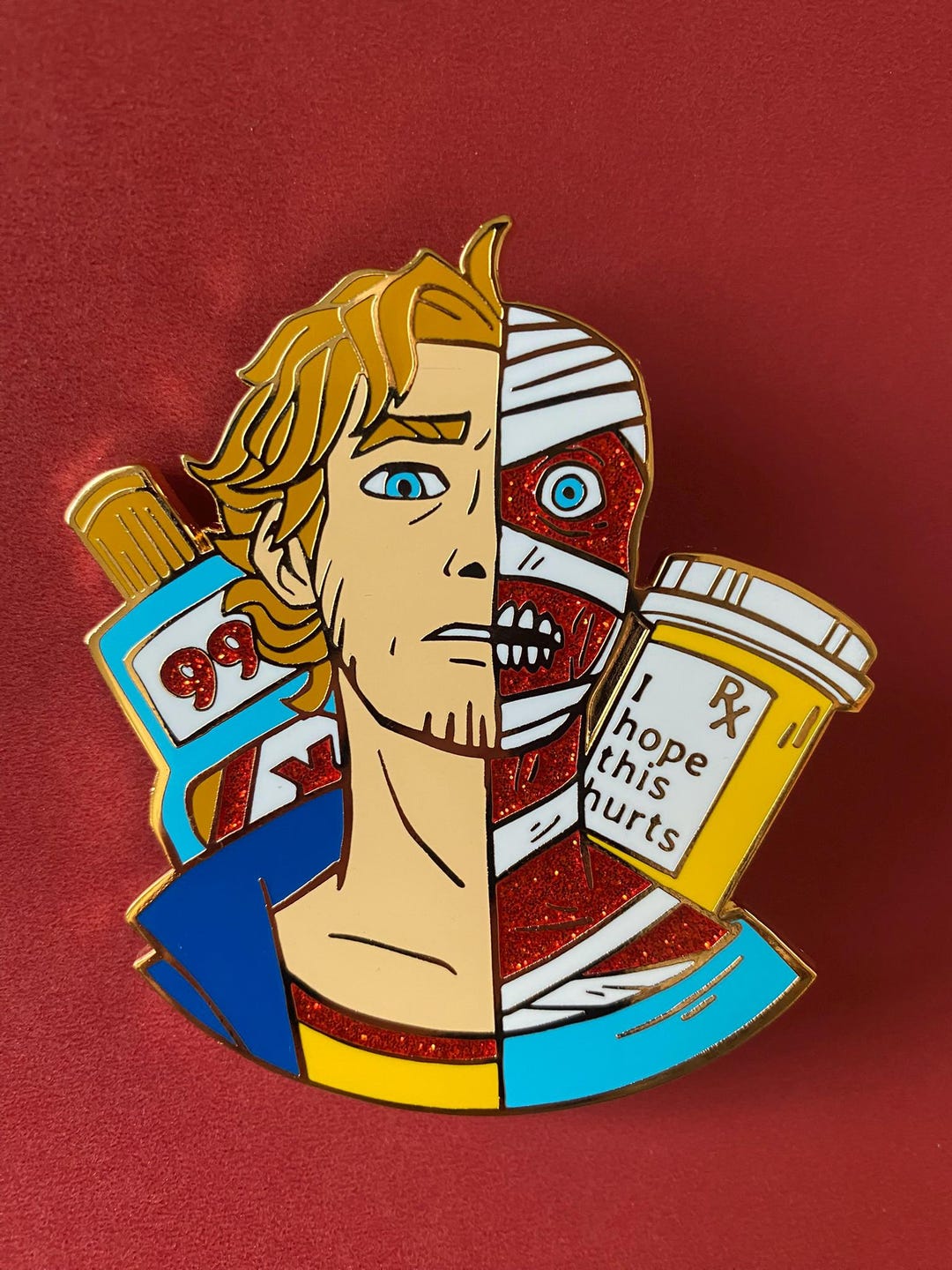 3” Capt. Curly Enamel Pin - Etsy