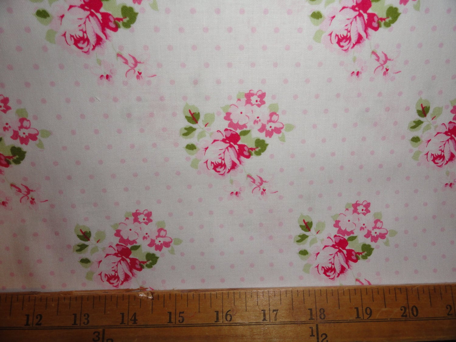 Pink Rose Fabric Cotton Material ROSES Cotton Fabric - Etsy