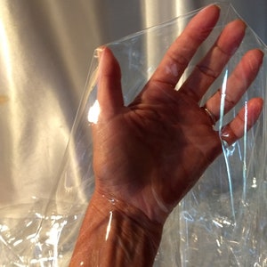 CLEAR FABRIC Transparent TPU Windproof Waterproof Shower Cap - Etsy