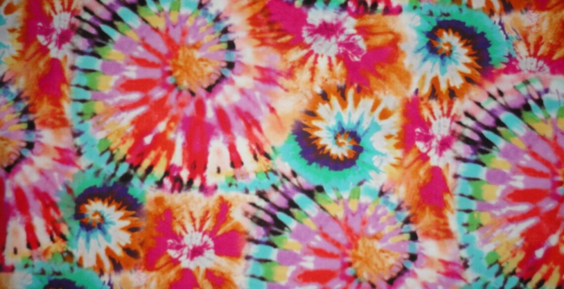 Tie dye fabric Cotton Fabric Cotton Material The 60's | Etsy