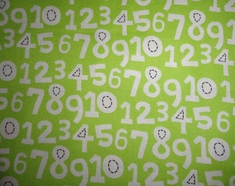 Number Fabric | Etsy