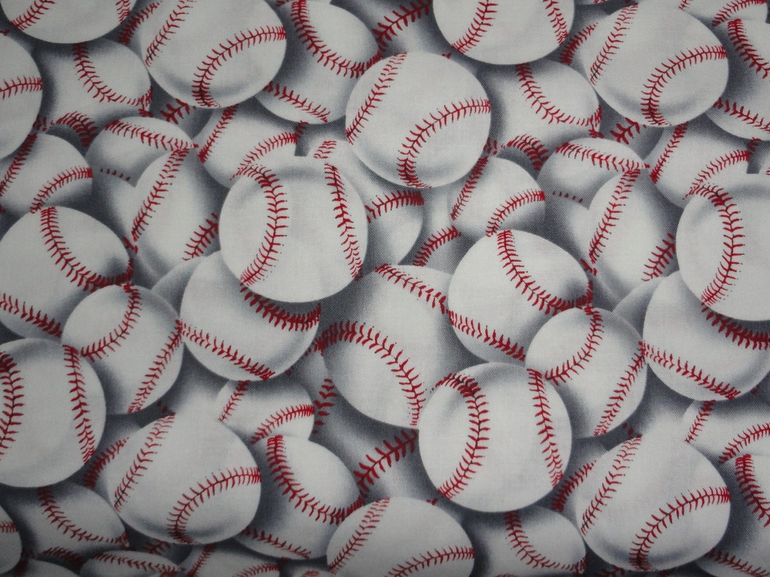 BASEBALL Fabric, SPORTS Fabric, Cotton Material, DIY, Little League ...