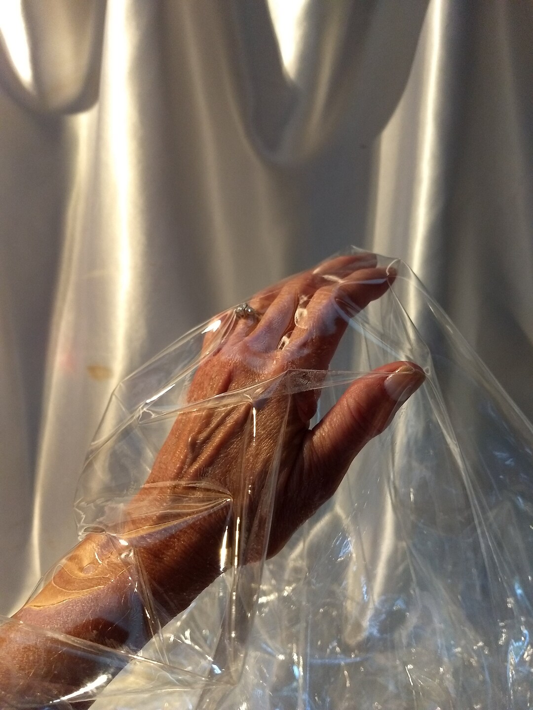 CLEAR FABRIC Transparent TPU Windproof Waterproof Shower Cap - Etsy