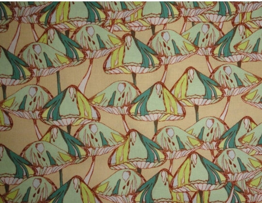 Mushroom Fabric Made of 100 Percent Cotton, Designer Cotton Fabric ...