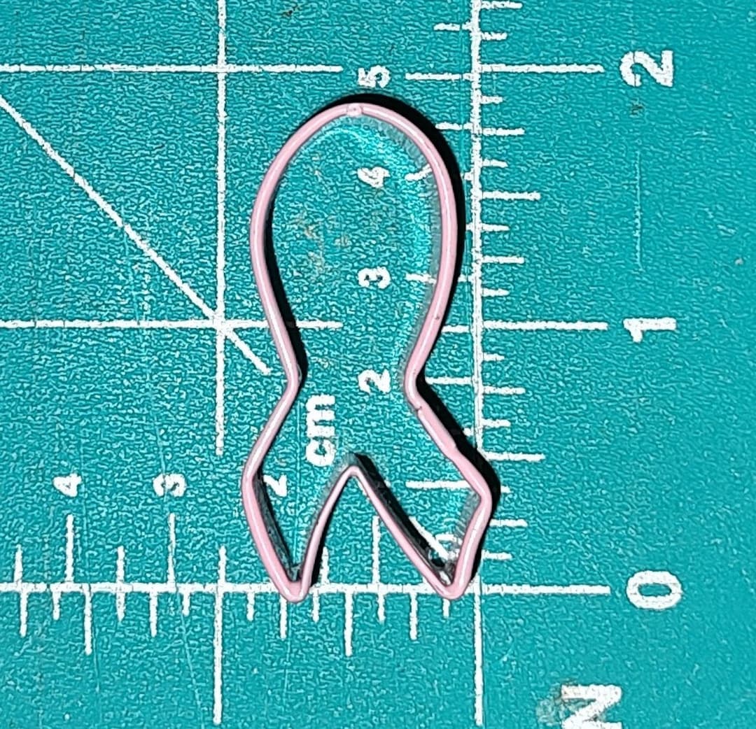 Mini Pink Ribbon Cookie Cutter, Breast Cancer Awareness, Cookie Cutter ...
