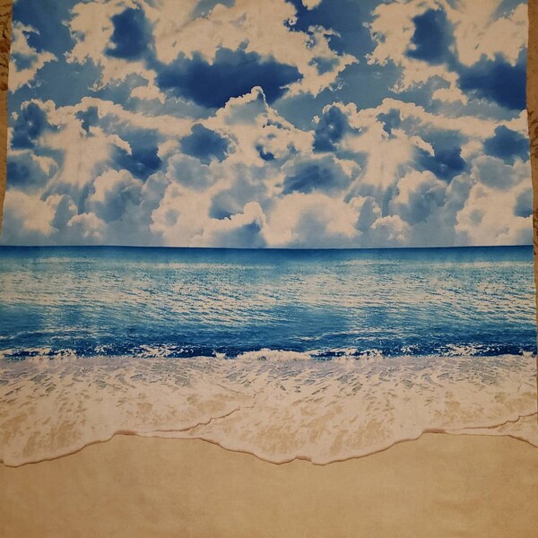 Beach Cotton Quilt Fabric - Etsy