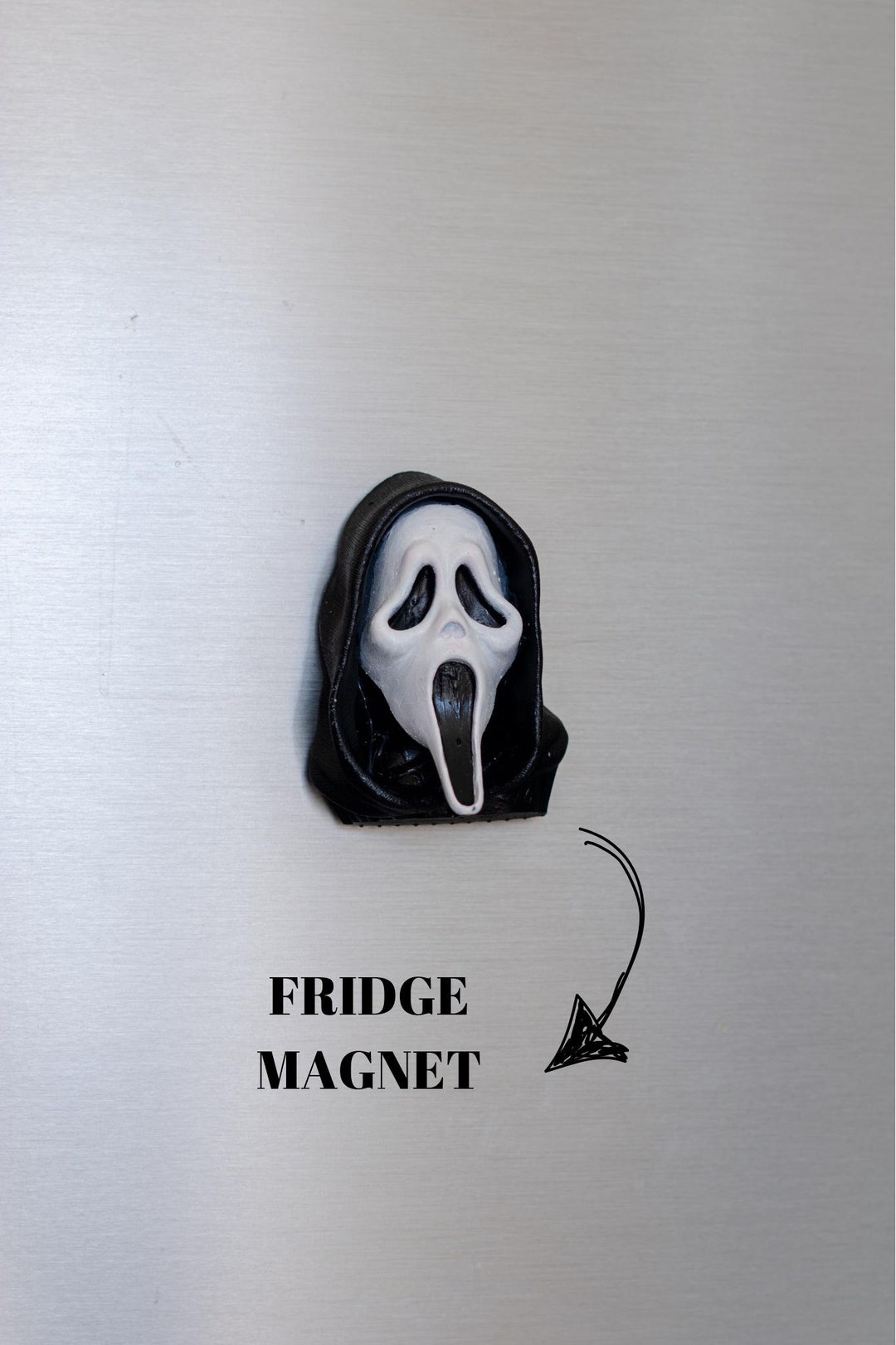 Scream Ghostface Head Magnet, 3D Painted 12K SLA Resin Scream Figure ...