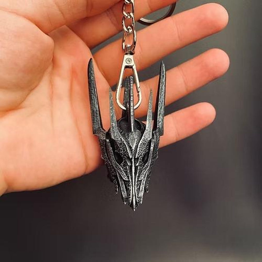 3D Printed 12K Resin Lord of the Rings Sauron Keychain, Sauron Keychain ...