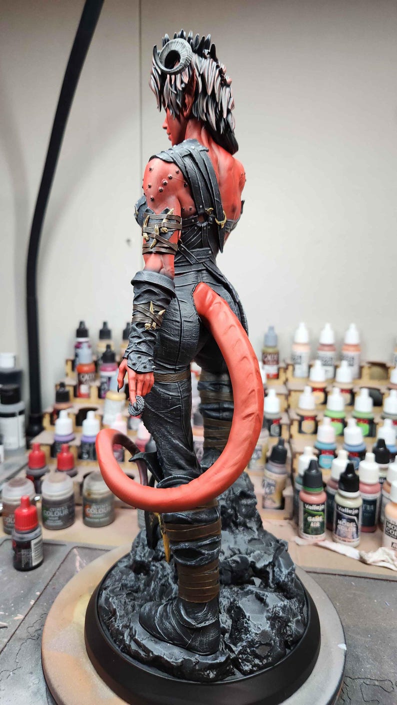 3D Printed 12K Resin Karlach Statue, Baldur's Gate 3 Karlach Figurine ...