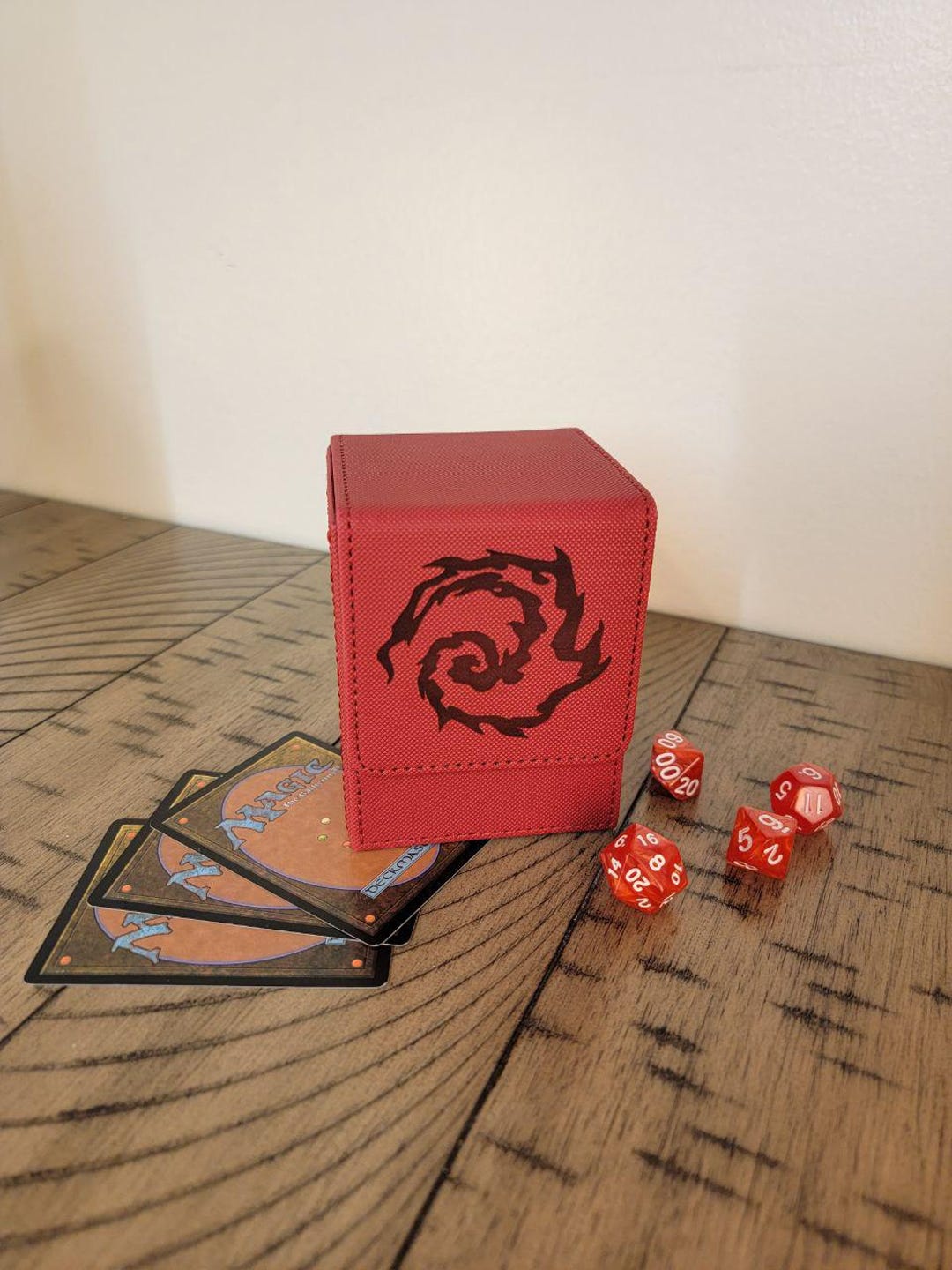 Red Mountain Symbol MTG Card Box, Commander Deck, TCG Box - Etsy