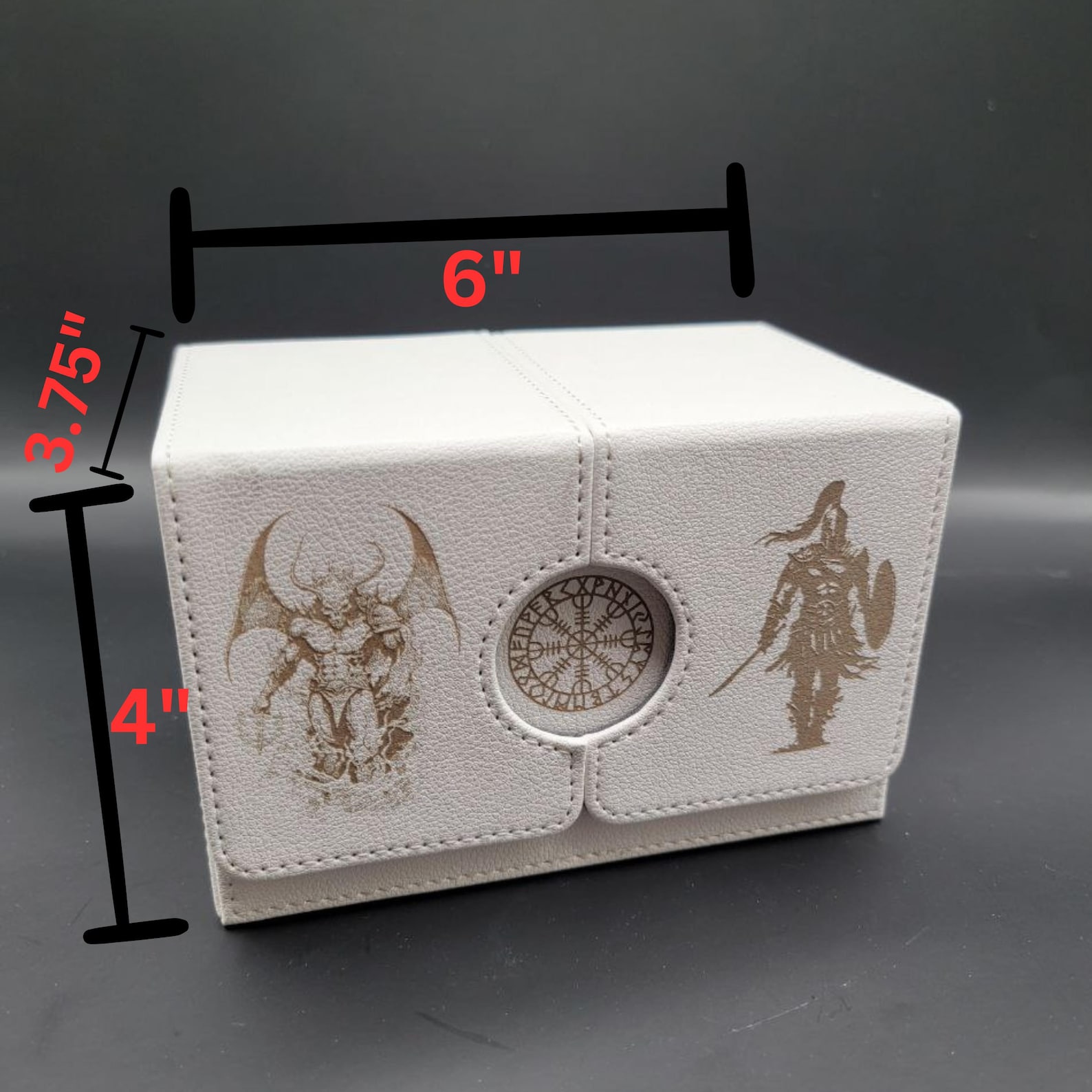 Customized Engraved White Final Fantasy FF, MTG 300+ Card Box ...