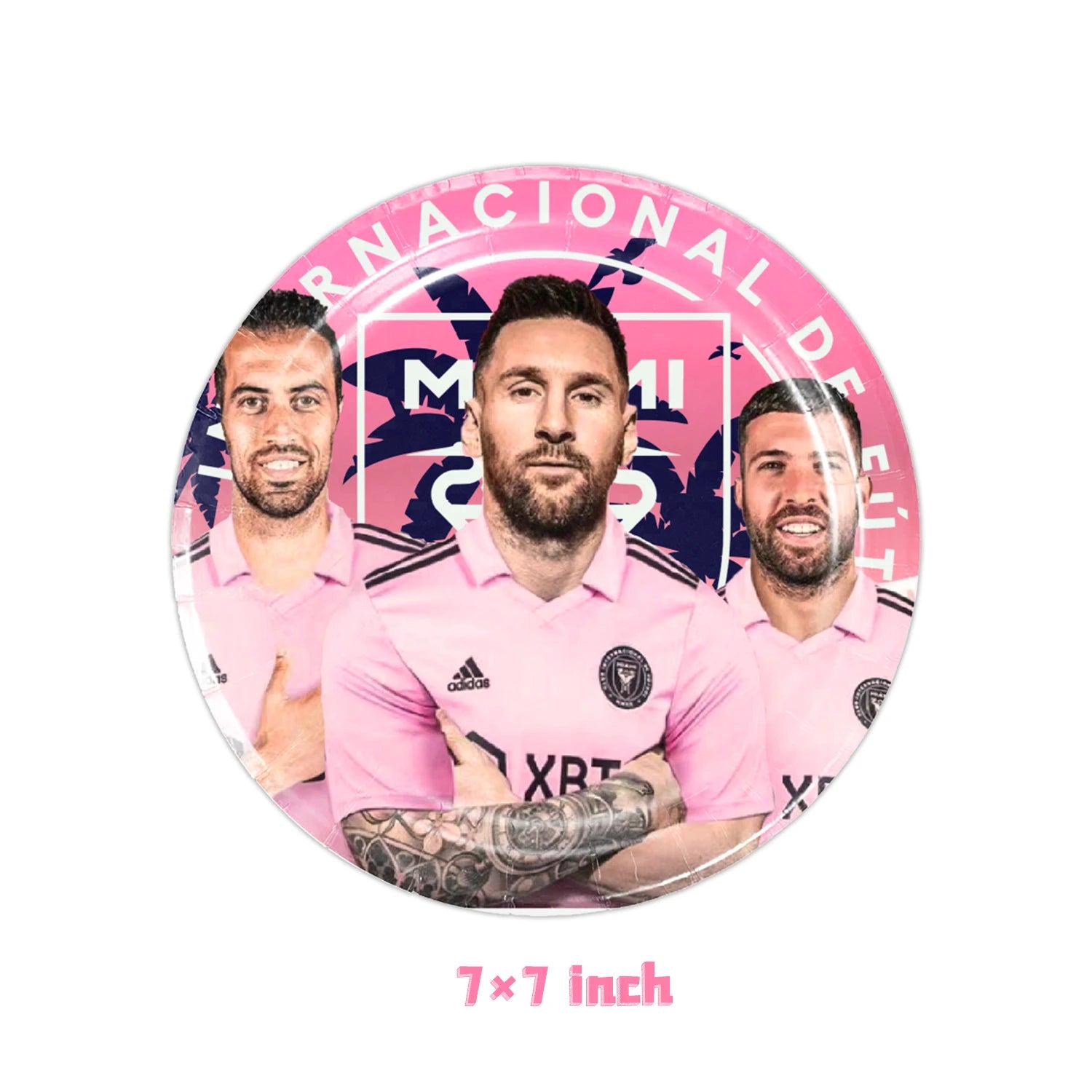 Lionel Messi Inter Miami Birthday Decorations | Soccer Party Supplies ...