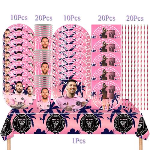 Lionel Messi Inter Miami Birthday Decorations | Soccer Party Supplies ...