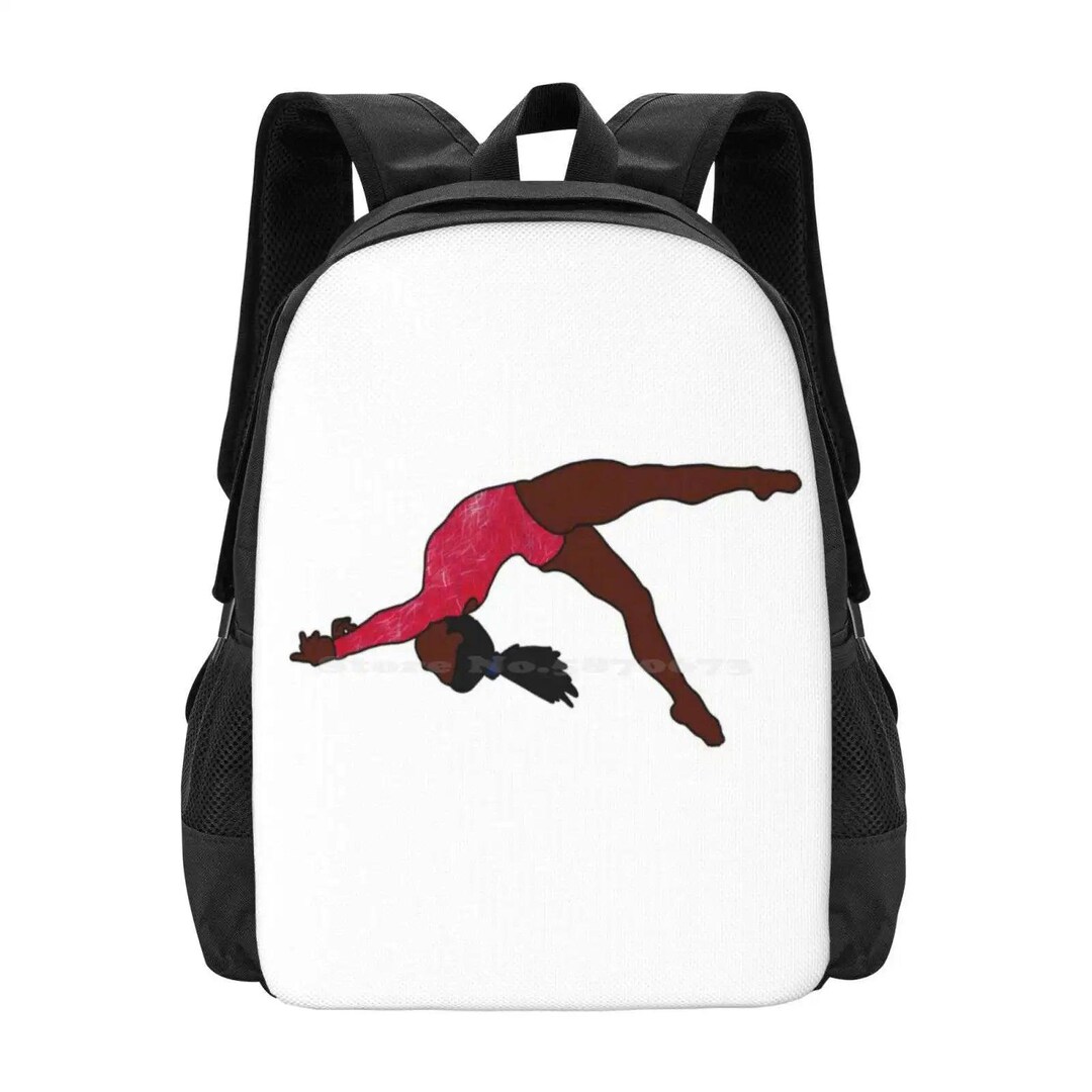 Simone Biles Gymnastics Backpack | Student School Bag | Laptop Travel ...