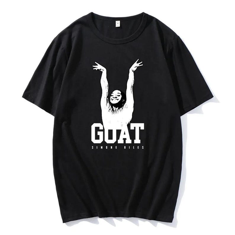 Simone Biles G.O.A.T Shirt | Gymnastics Champion Tee | Cotton Unisex ...