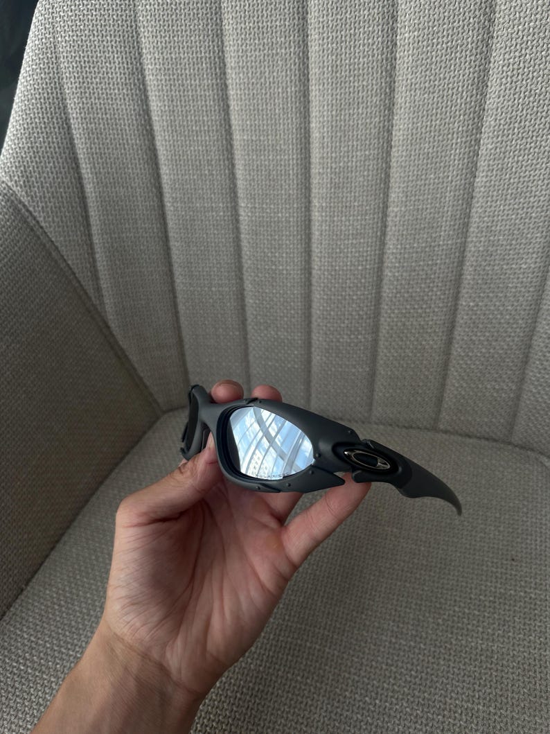 90’s Silver Black Oakley Plate Splice Minute Y2k Rare Vintage Gorpcore ...