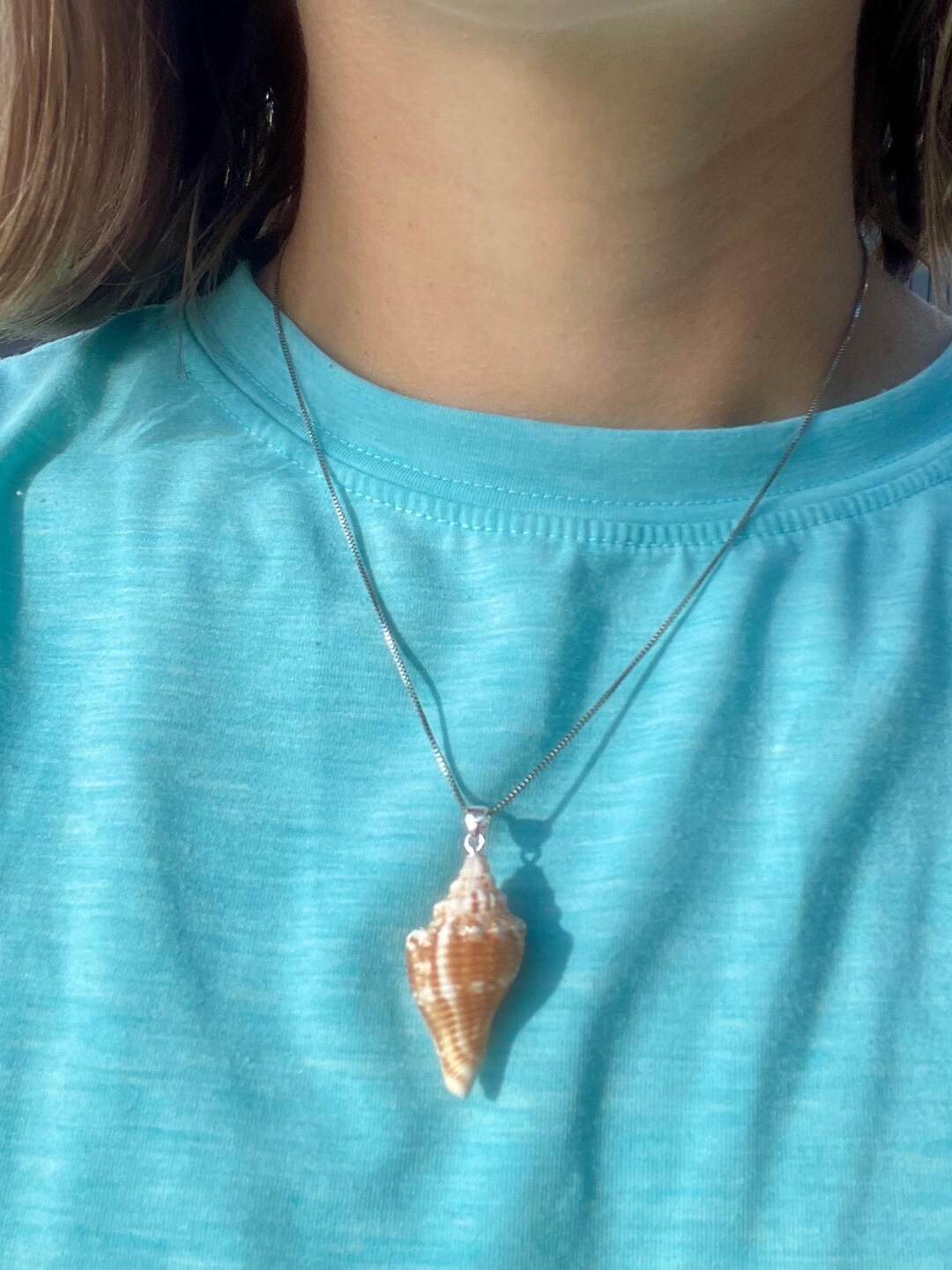 June Birthday Gift - Beach Lover’s Gift – Fighting Conch Shell Pendant ...