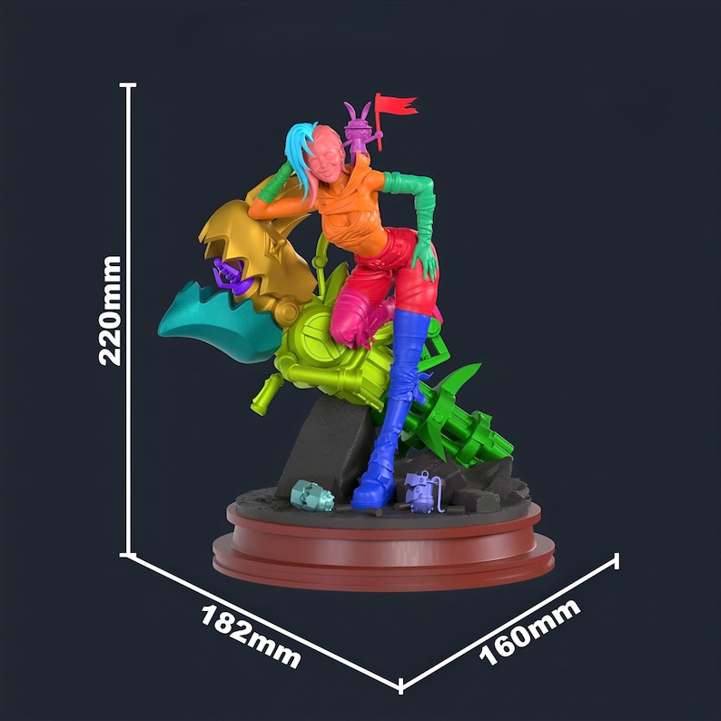 Jinx Arcane STL High-quality 3D Print Model File for Printing - Etsy