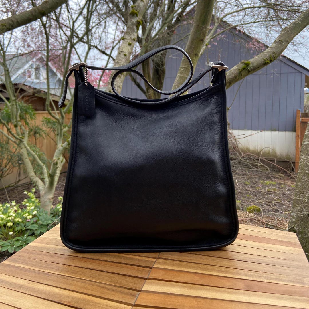 Vintage Coach Andrea Bucket Bag | Style 9073 | Black With Nickel ...