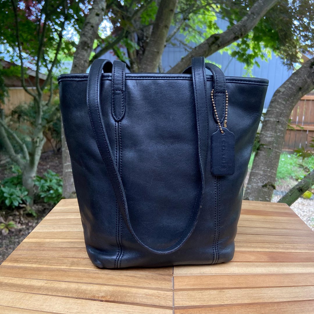 Vintage Coach Classic Lunch Tote | Style 9077 | Black | Made in Mexico ...