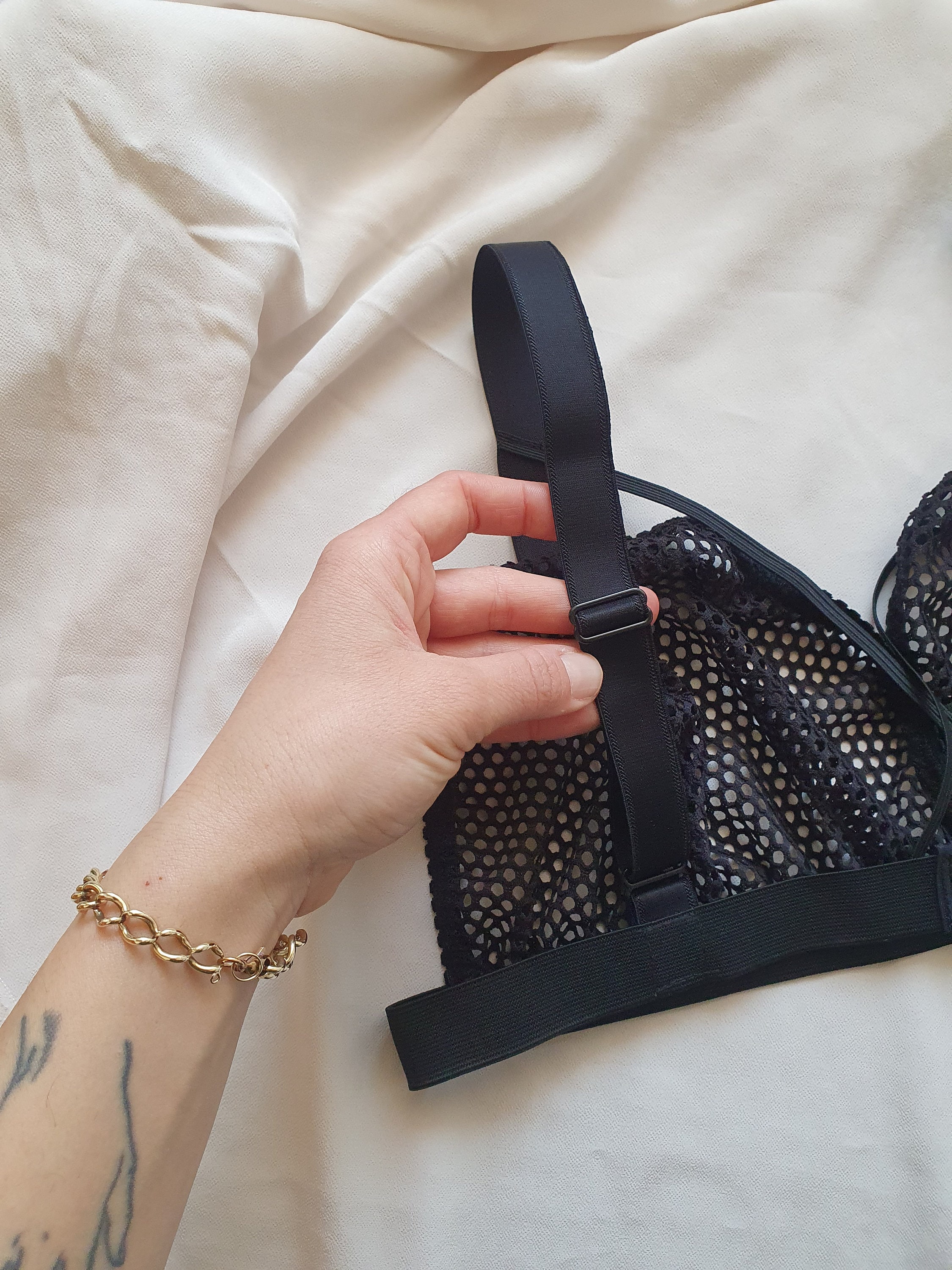 Fishnet Sexy Bra, See Through Lingerie, Transparent Bralette, Strappy ...