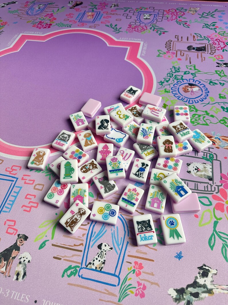 Doggie in the Window Mahjong Mat With Instructions - Etsy