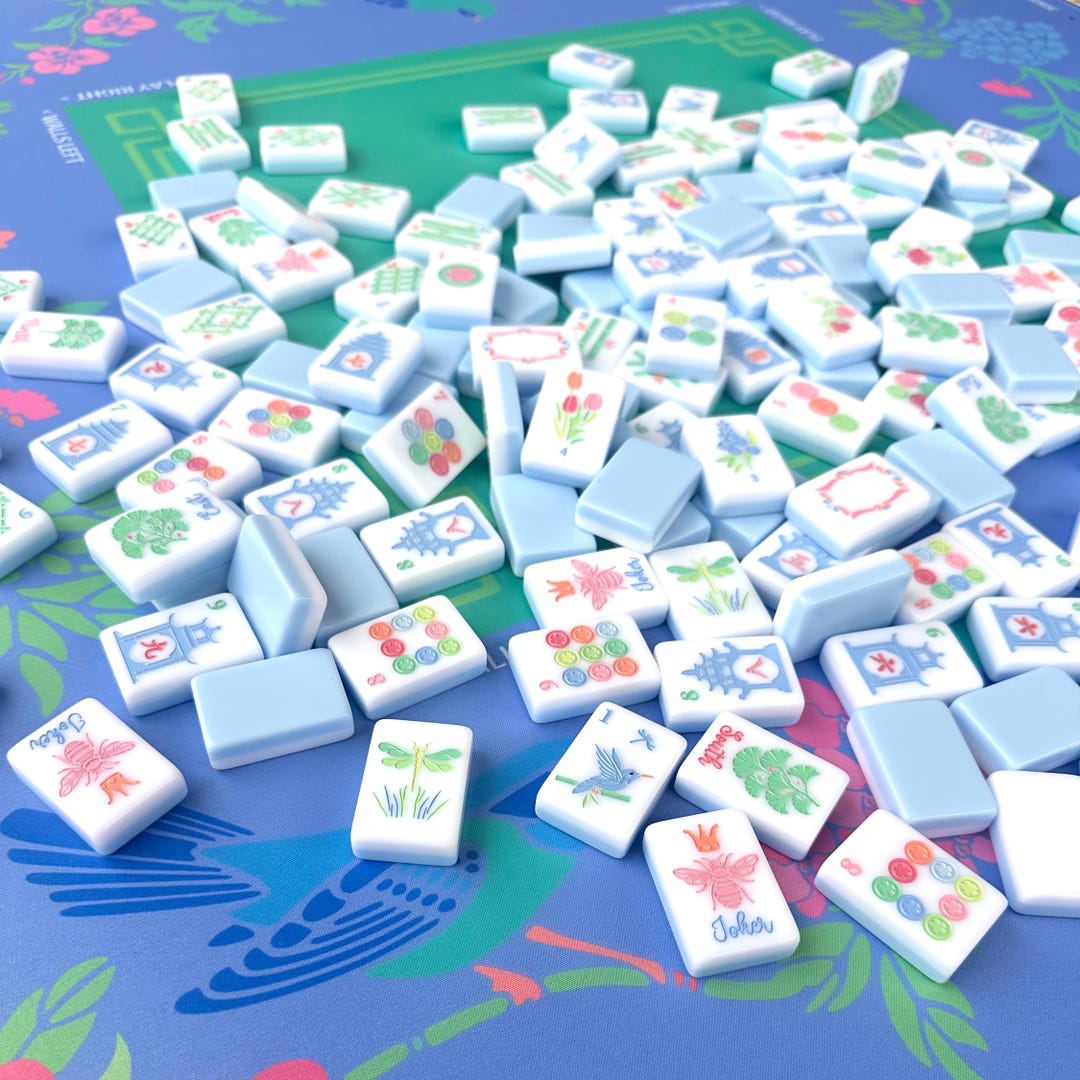 Mahjong Tiles Secret Garden - Etsy