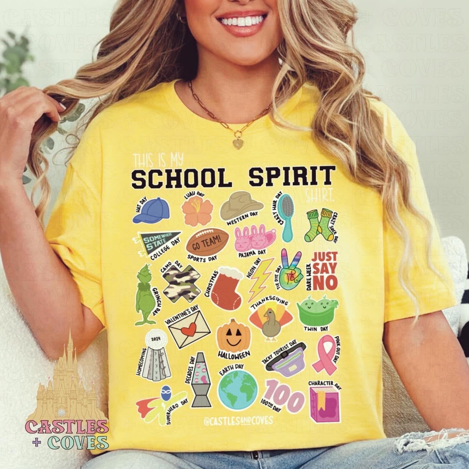 All-in-one School Spirit Shirt, Teacher Shirt, Homecoming Week Shirt ...