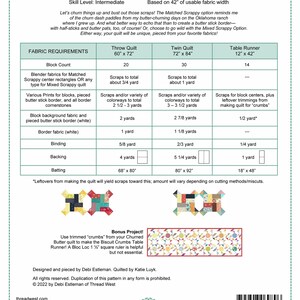 Scrappy Quilt Pattern Digital Download PDF Churned Butter Stash Buster ...