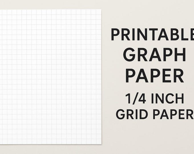 Buy One-half Inch Graph Paper Online in India - Etsy