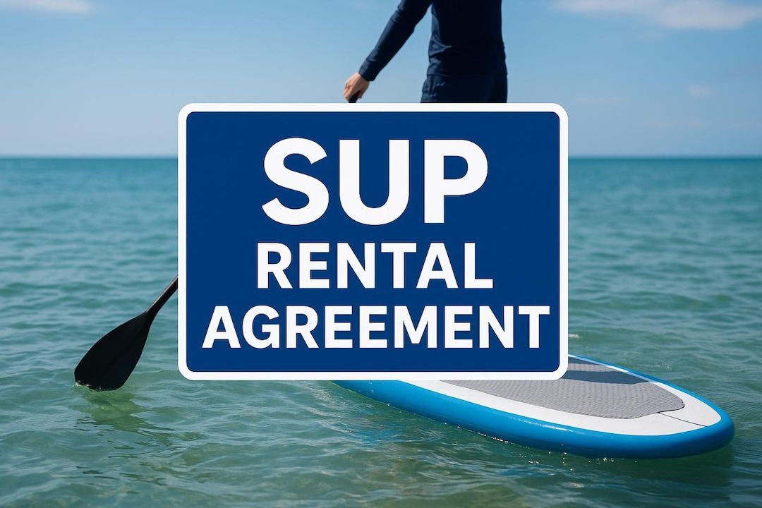 Standup Paddleboard Rental Agreement PDF | SUP Contract Template ...