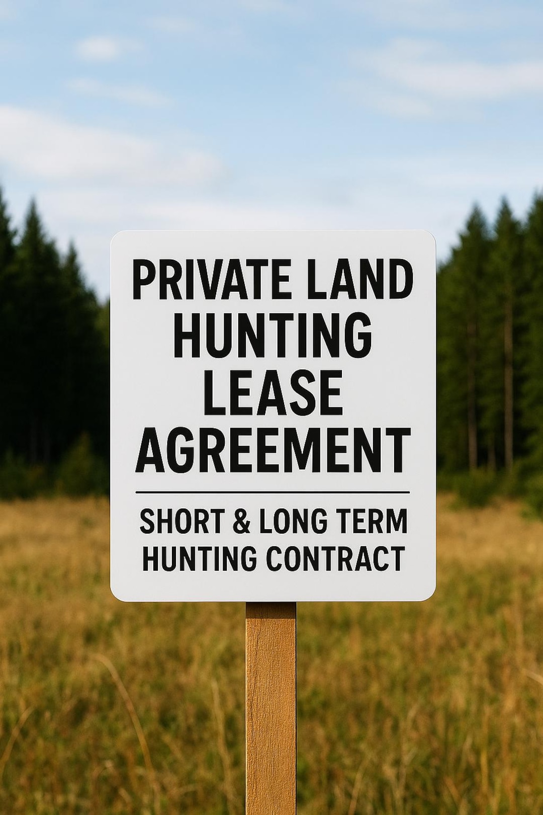 Private Land Hunting Lease Agreement PDF | Short & Long Term Hunting ...
