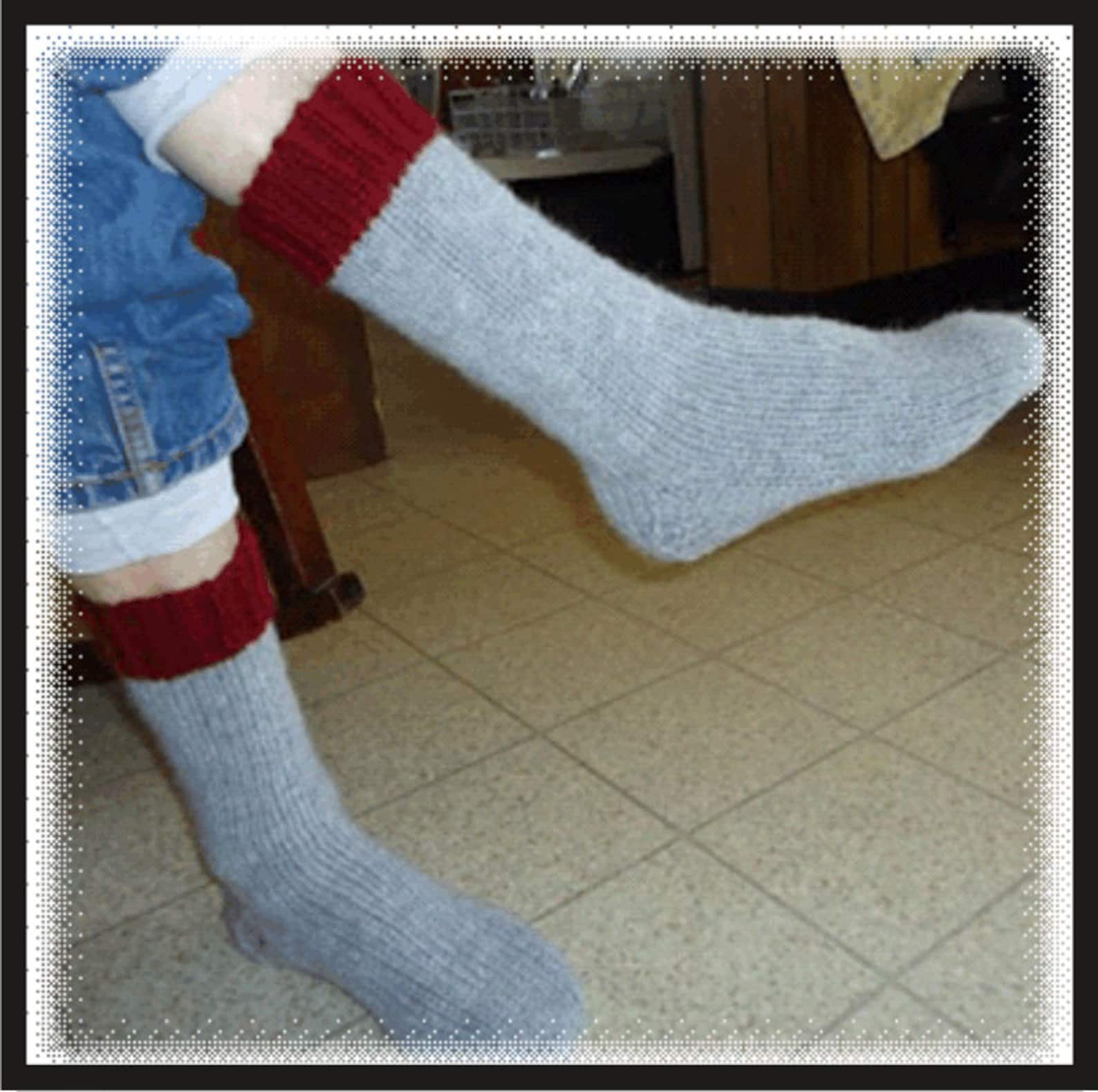 Pattern to Knit These Toasty Men's Socks Great for Hunting Socks - Etsy