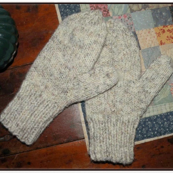 Double Knit Mittens - Etsy