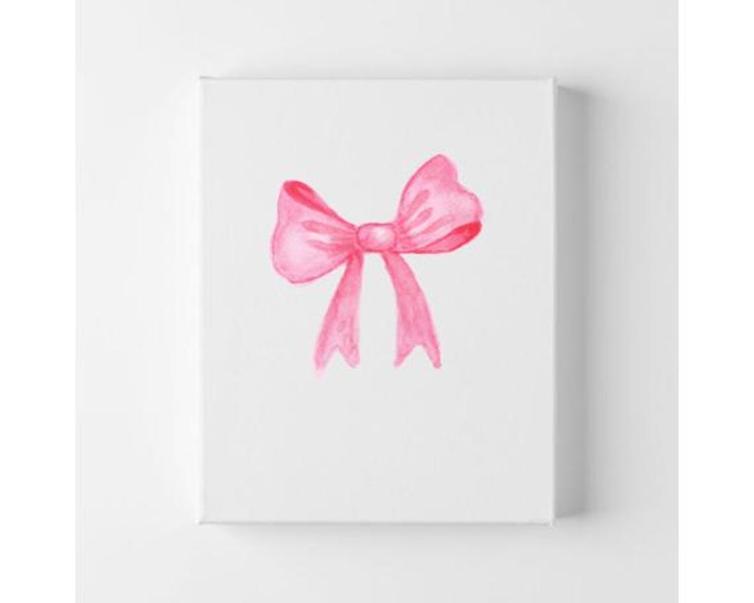 Pink Bow Poster Aesthetic - Etsy