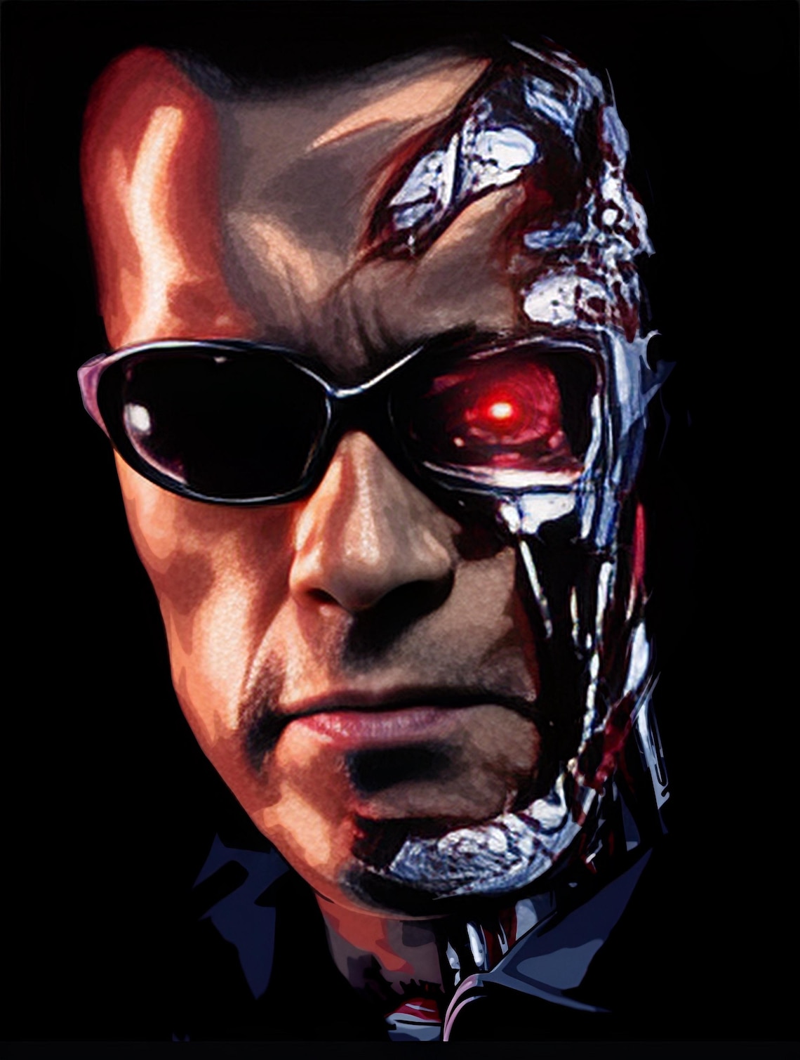 DTF PRINT Terminator Combo Set Front Chest & Back 3x3 10x14 Premium Dtf ...