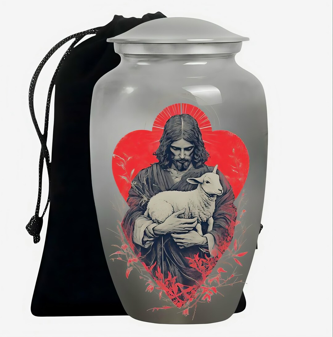 Religious Art Cremation Urn for Human Ashes, Large Cremation Urns for ...