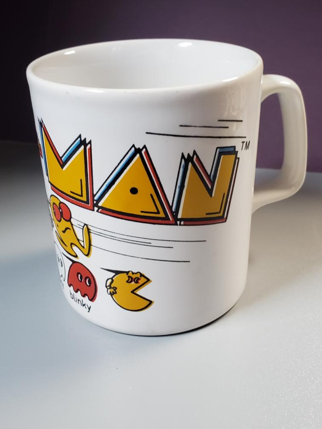 VINTAGE 1980 PACMAN Mug - Etsy