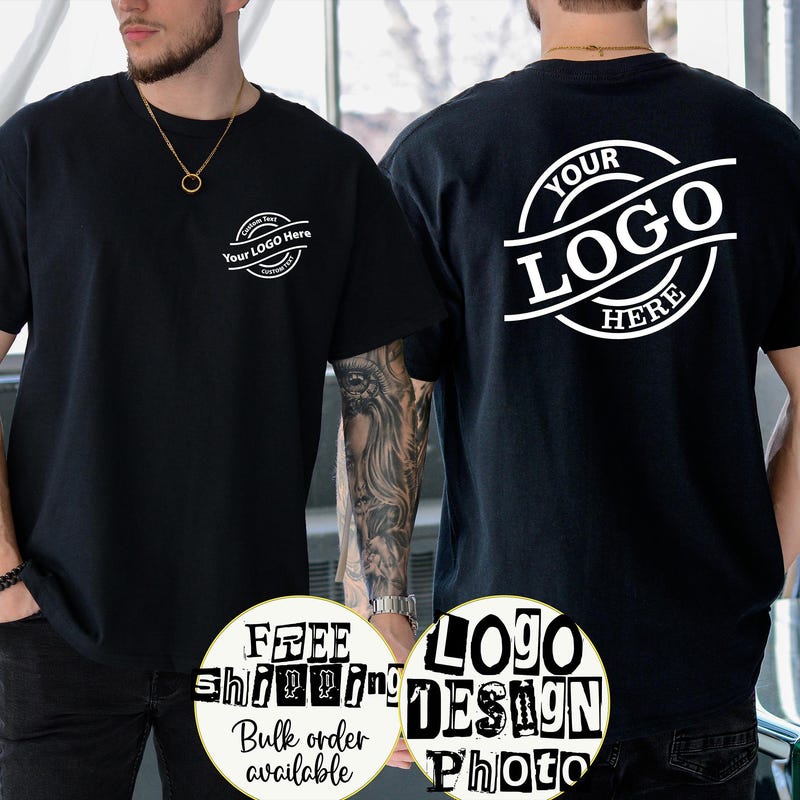 Custom Logo T Shirts - Etsy