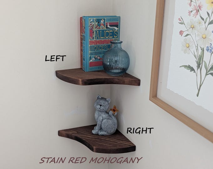 BestLoft Corner Shelf Eck Regal Regal Rund Wandregal rund Holz ...