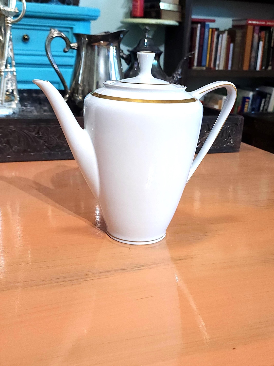 Vintage Reichenbach Fine China Coffee or Teapot – White Porcelain With ...