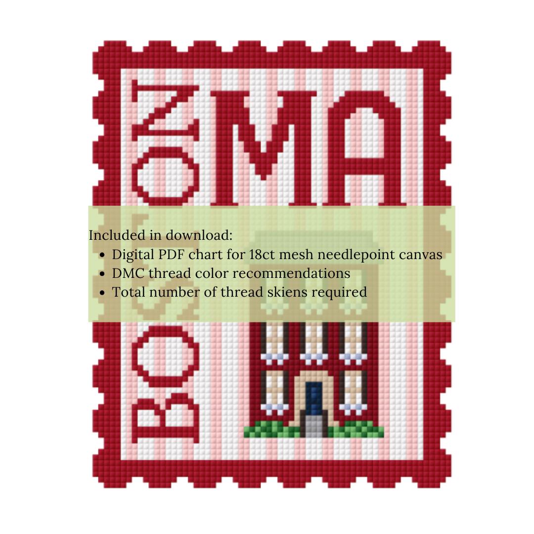 Boston Massachusetts Needlepoint Chart PDF - Etsy