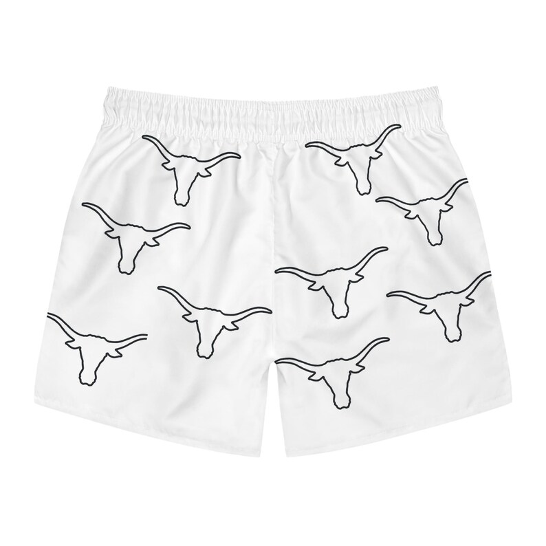 Longhorn Outline Boy Swim Trunks, Kids Beachwear, Summer Swim Shorts ...
