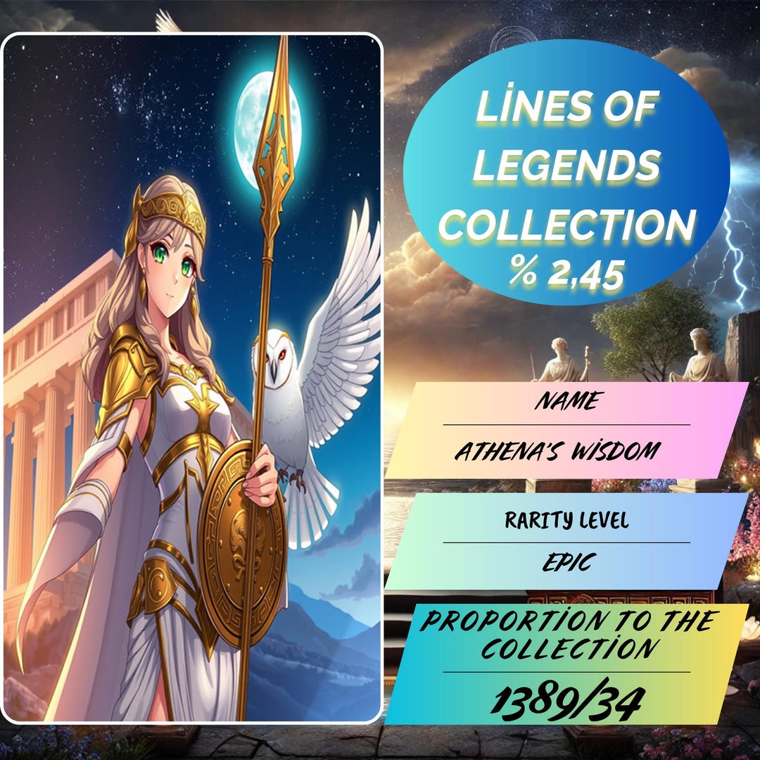 AI Anime Characters - Athena’s Wisdom – Lines of Legends Collection (15 ...