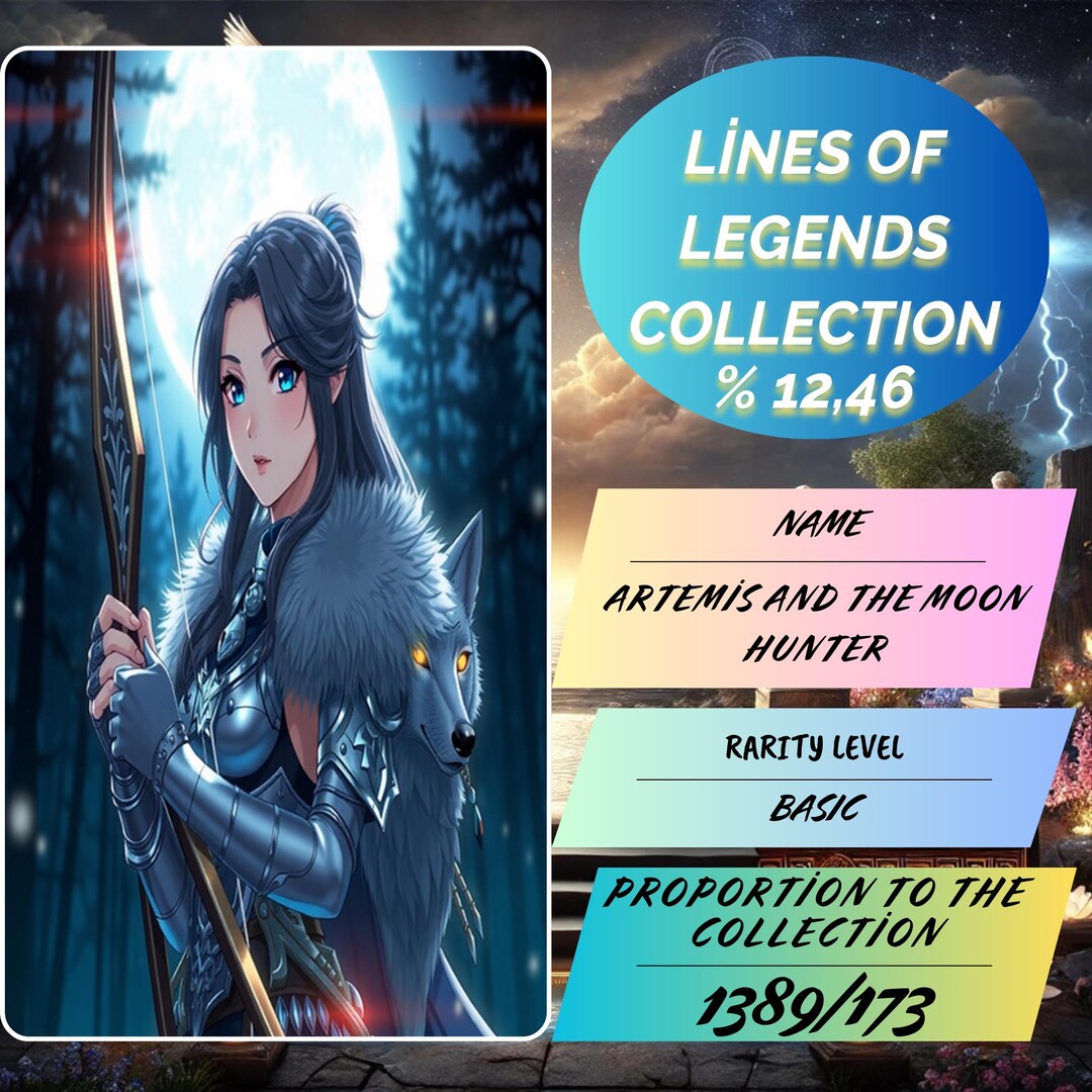 AI Anime Characters - Artemis and the Moon Hunter – Lines of Legends ...