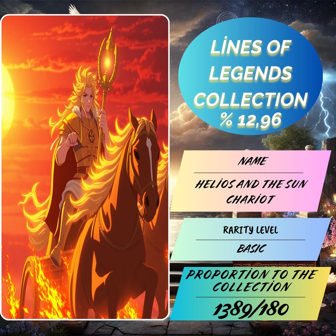 AI Anime Characters Helios and the Sun Chariot Lines of Legends ...