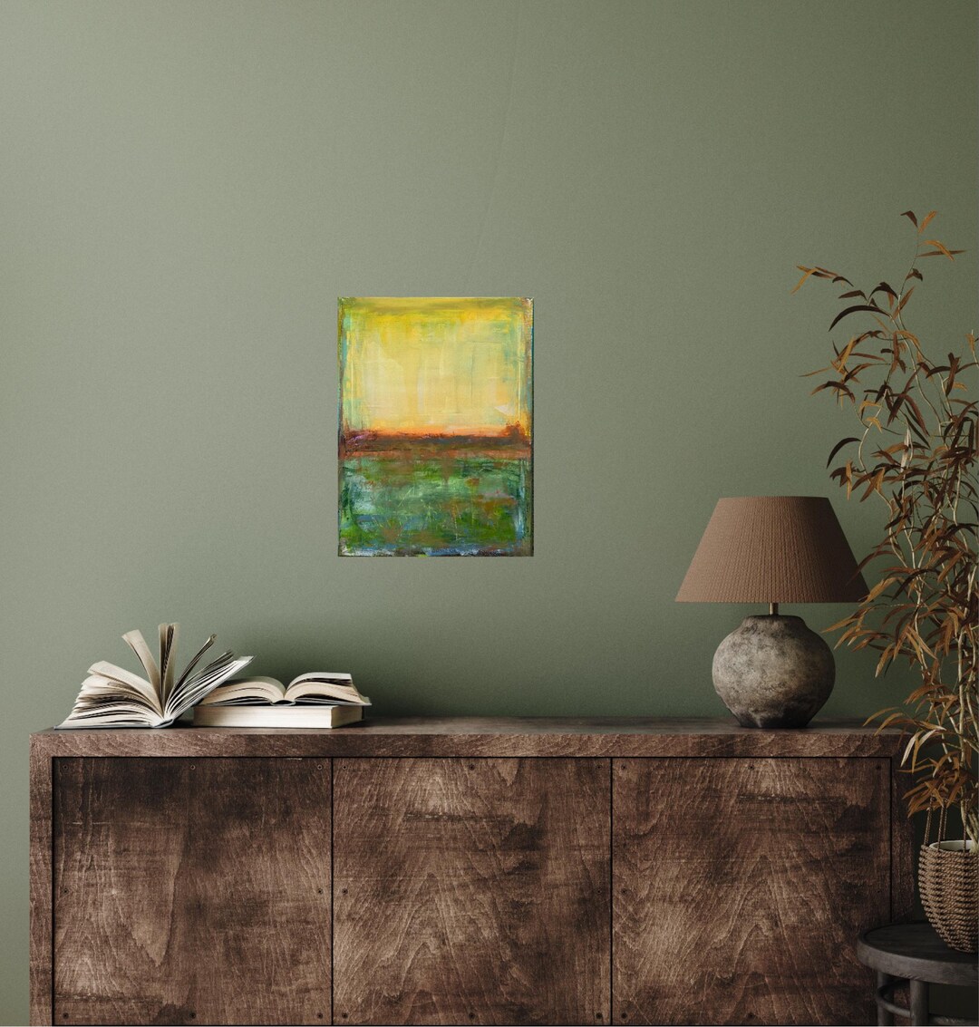 Sunshine Wall Art – Original Abstract Acrylic Painting on Canvas ...