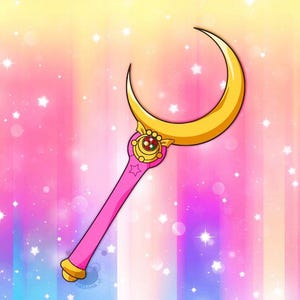Sailor Moon's Moon Stick Wand - Etsy
